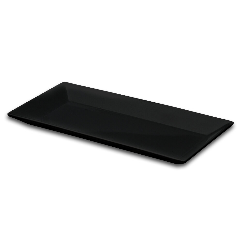 Elite Global Solutions DMP94 Stratus Black 9 3/8" x 4 3/4" Rectangular ...