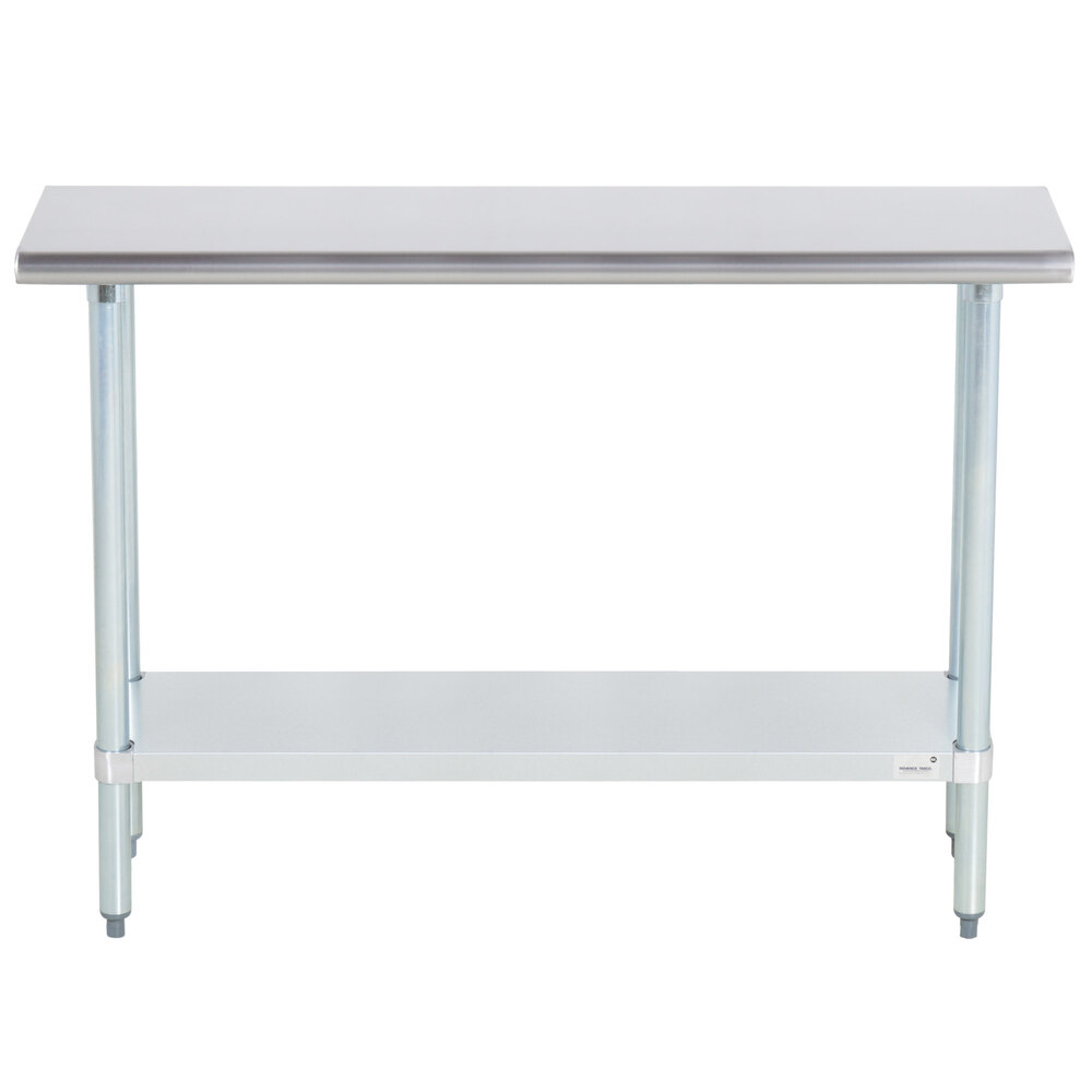 Advance Tabco ELAG-184-X 18" x 48" 16 Gauge Stainless Steel Work Table ...