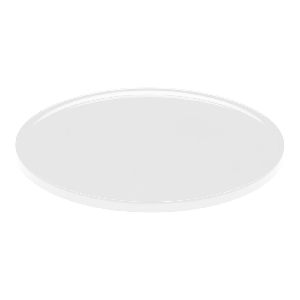 Elite Global Solutions M145PNW Classics Display White 14 1/2" Round Platter