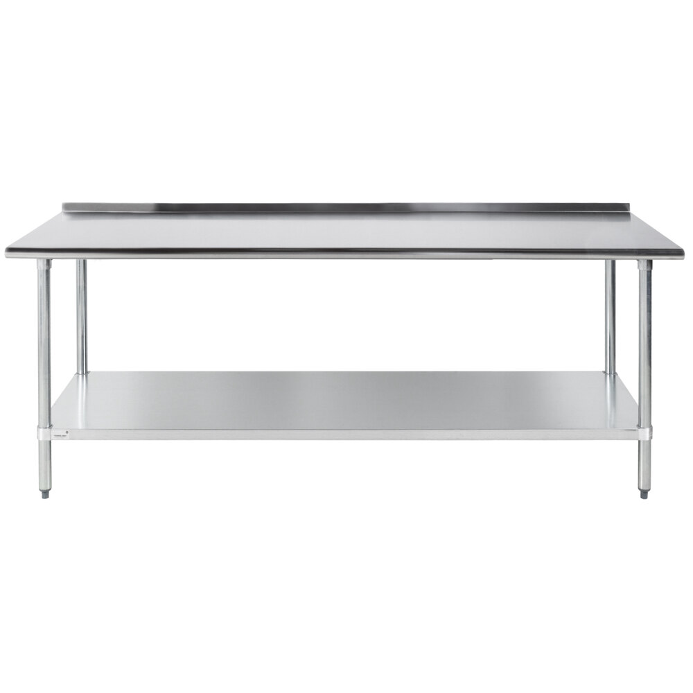 Advance Tabco FLAG-307-X 30" x 84" 16 Gauge Stainless Steel Work Table ...