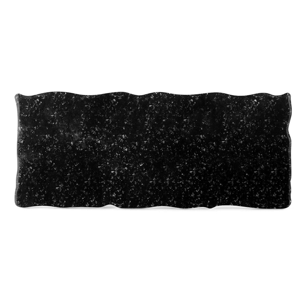 Elite Global Solutions QS2410 Fo Granite 23 3/4" x 10" Black Granite ...