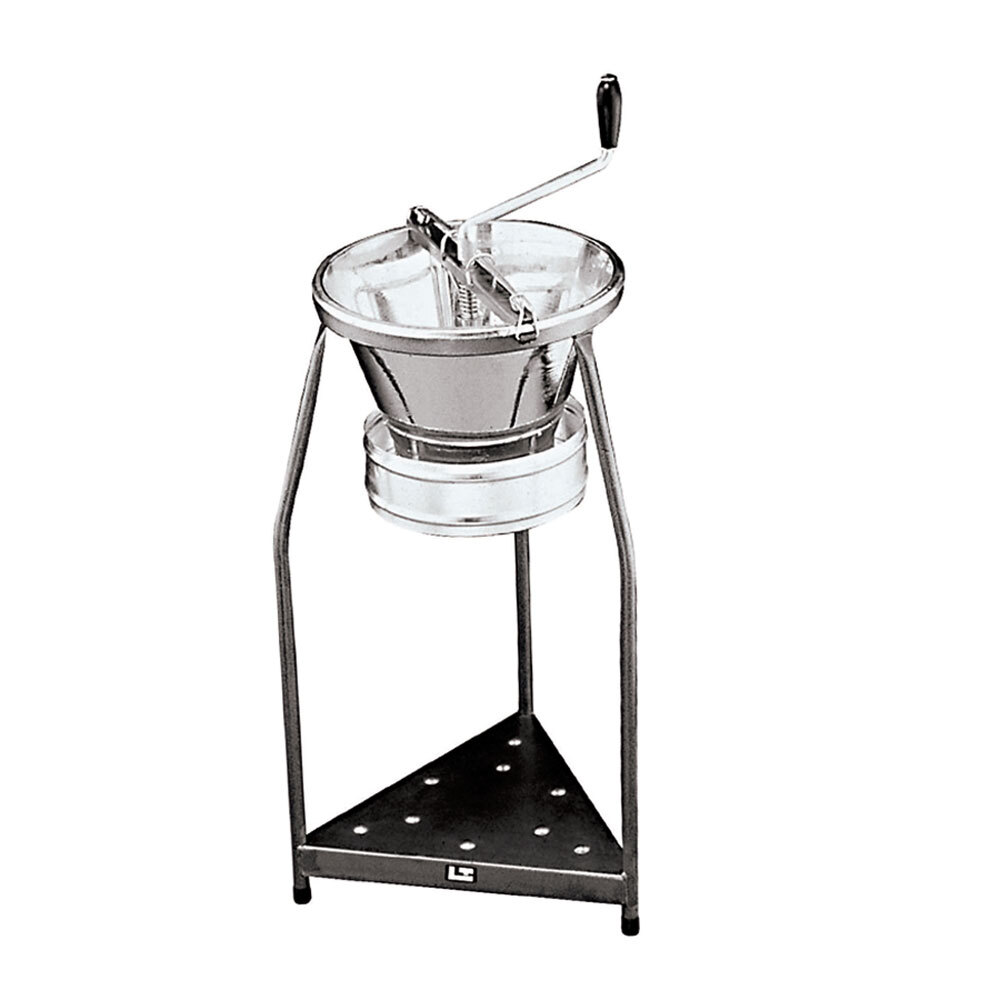 Tellier P10 15 1/2" Diameter Tin-Plated Rotary Food Mill and Stand - 12 ...