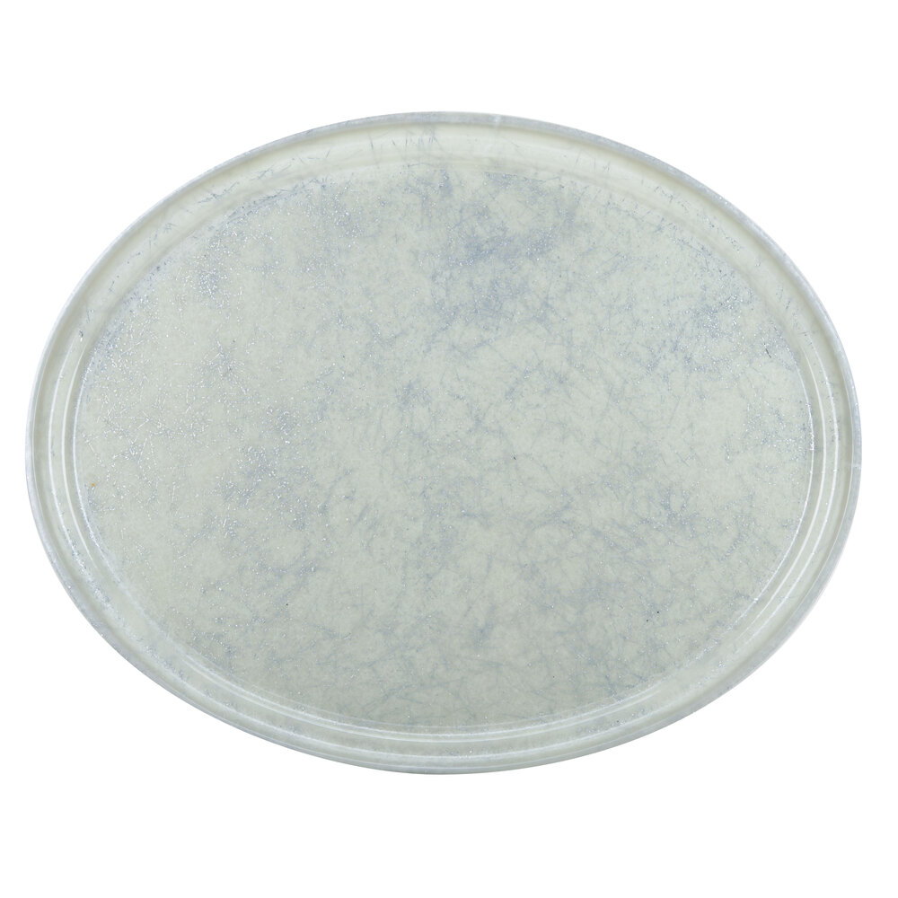 Cambro 2500531 19 1/4" x 24" Oval Galaxy Antique Parchment Silver ...