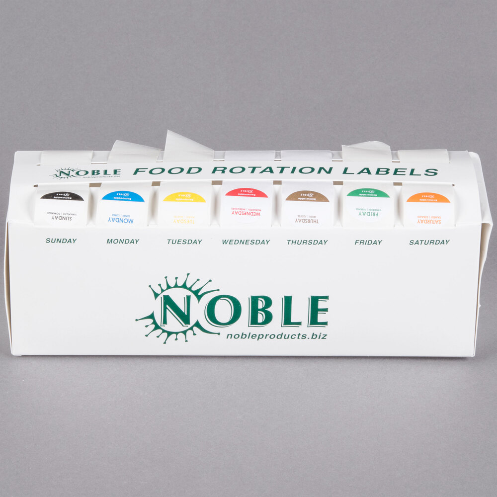 Noble Products 7-Slot Dispenser with 7 Removable 1" Day of the Week ...