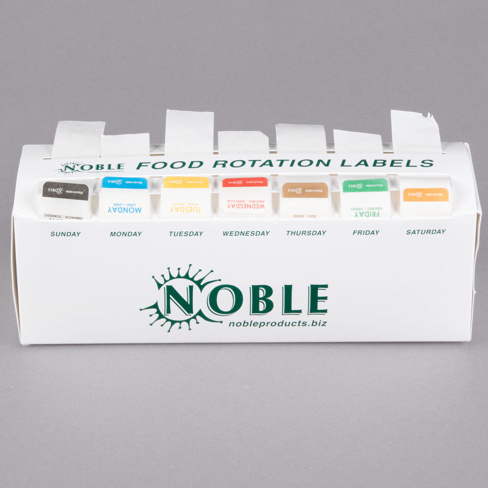 Noble Products 7-Slot Dispenser with 7 Dissolvable 1" Day of the Week ...
