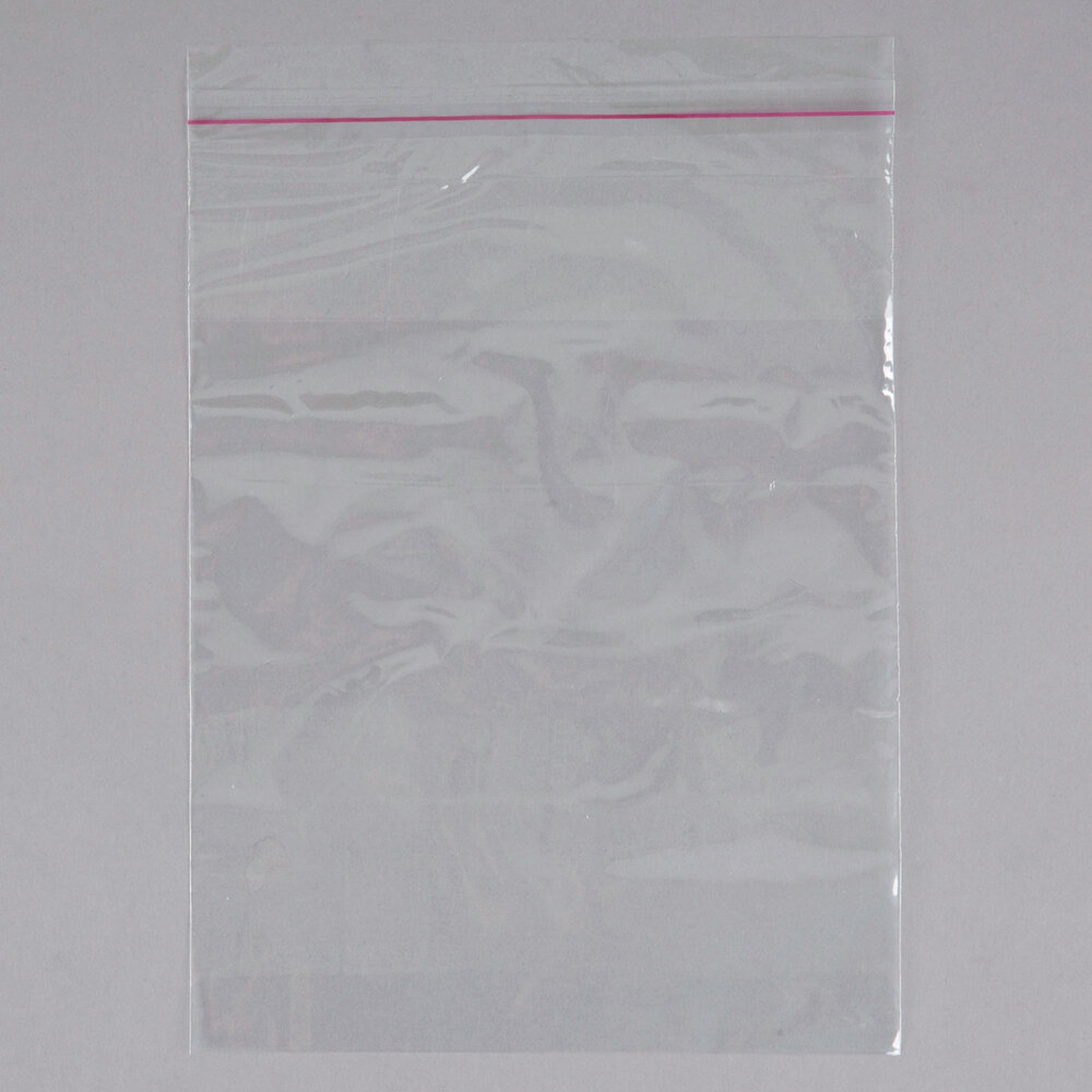 LK Packaging Plastic Lip and Tape Resealable Sandwich / Cookie Bag 7" x ...