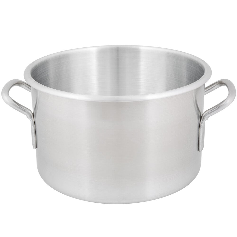 Vollrath 4332 Wear-Ever 14 Qt. Rolled Edge Aluminum Sauce Pot