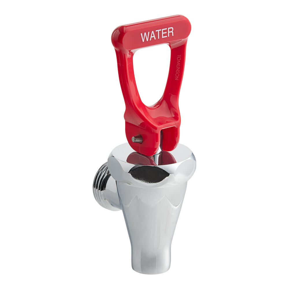 Bunn 07094.0100 Chrome Faucet Assembly with Red Hot Water Handle for ...