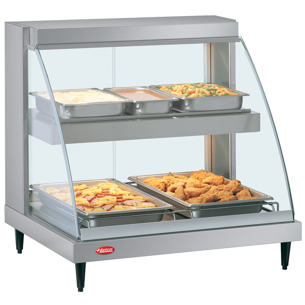 Hatco GRCD-2PD 32" Glo-Ray Double Shelf Merchandiser - 1210W