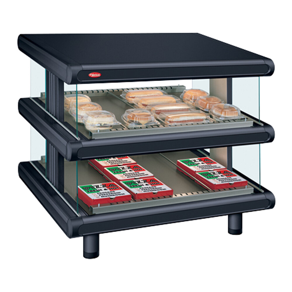 Hatco GR2SDS-24D Black Glo-Ray Designer 24" Slanted Double Shelf ...