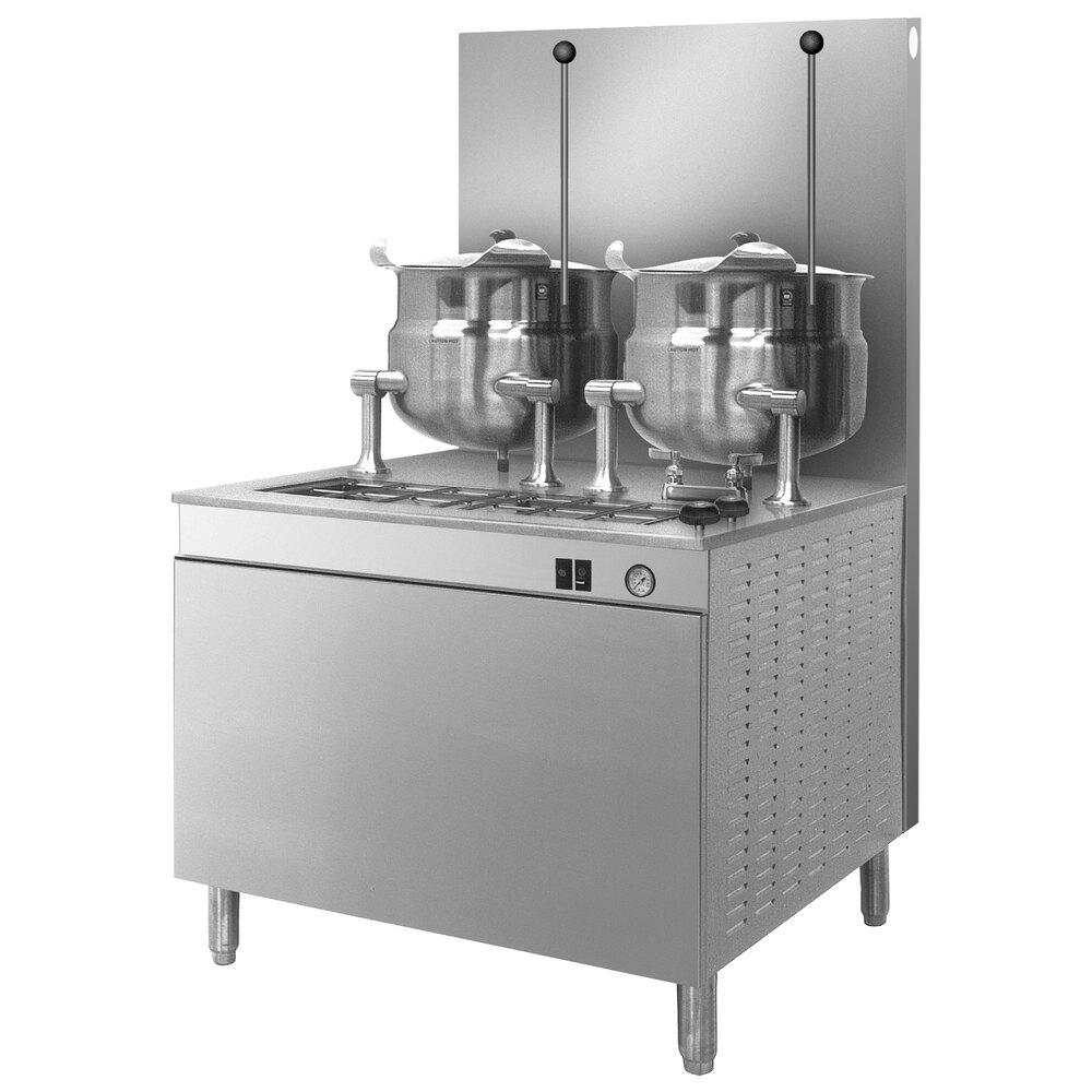 Cleveland 36-GM-K66-300 Natural Gas (2) 6 Gallon Tilting 2/3 Steam ...