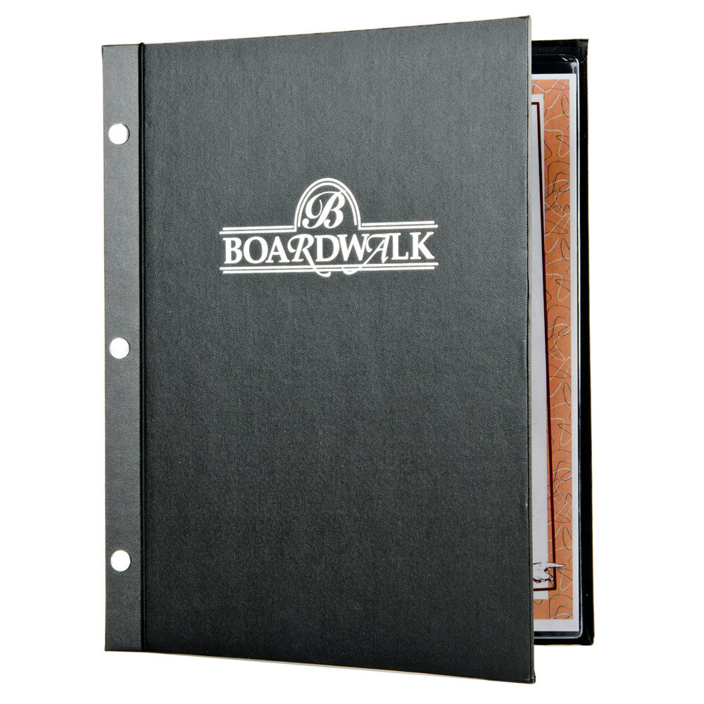 Menu Solutions CHI25D 8 1/2" x 14" Customizable Chicago Screw-Post Menu ...