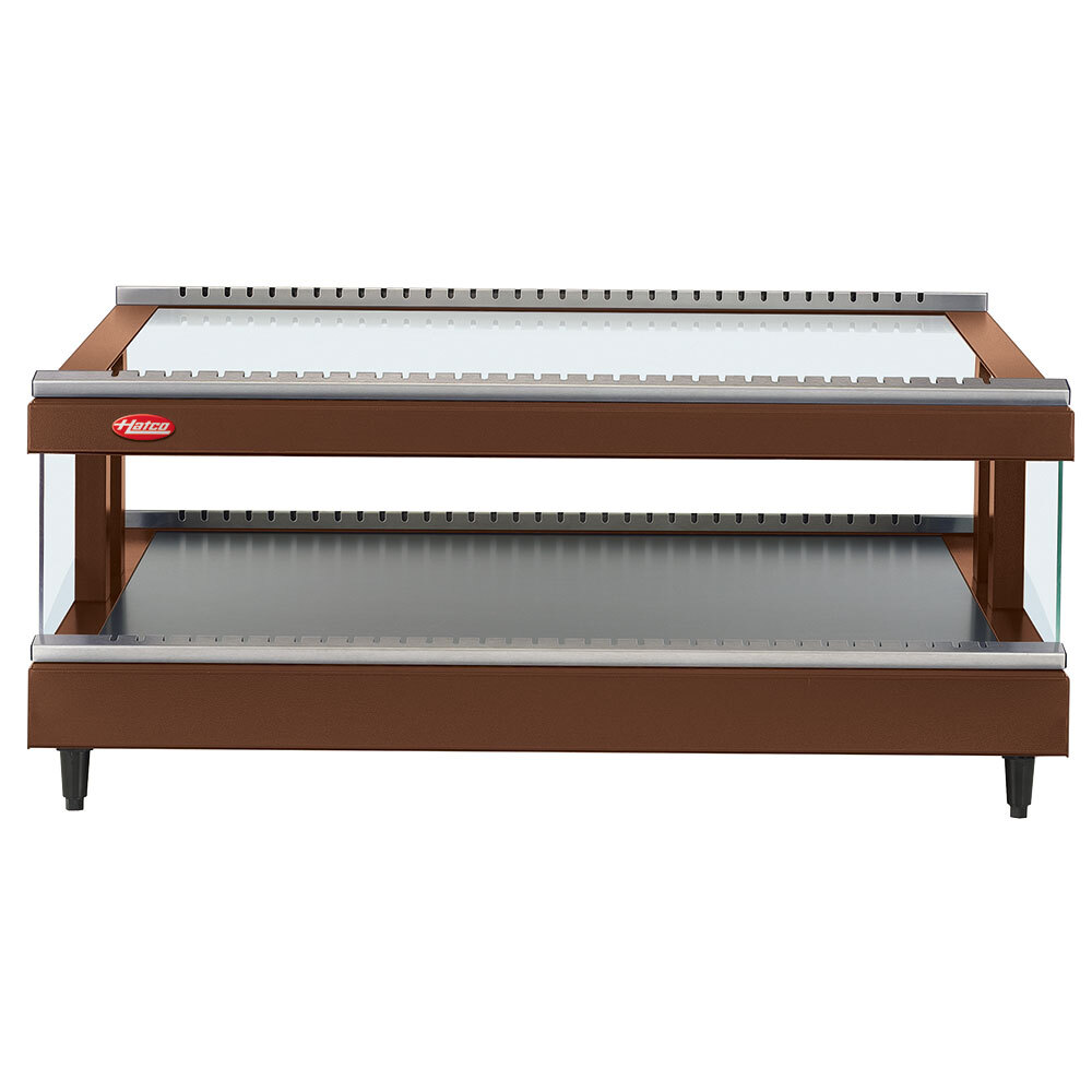 Hatco GR3SDS-27 Antique Copper Glo-Ray 27" Slanted Single Shelf Heated ...