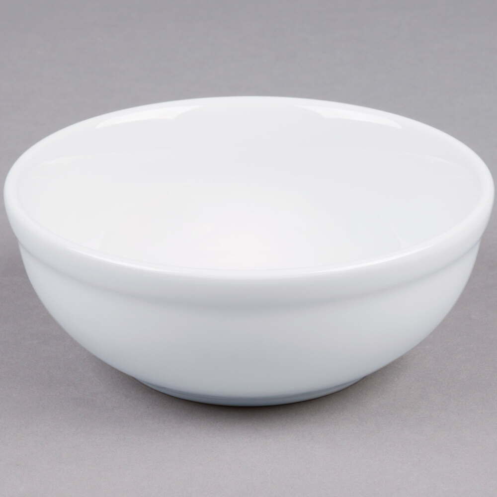 Tuxton ALB-1503 Alaska 17 oz. Bright White China Nappie Bowl - 36/Case
