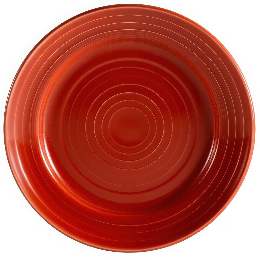 CAC TG-7-R Tango 7 1/2" Red Round Plate - 36/Case