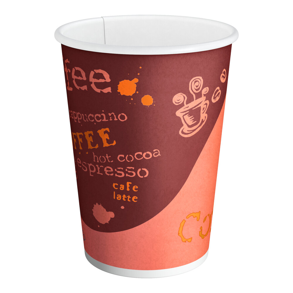 Bulk 12 oz. Paper Coffee Cups - WebstaurantStore