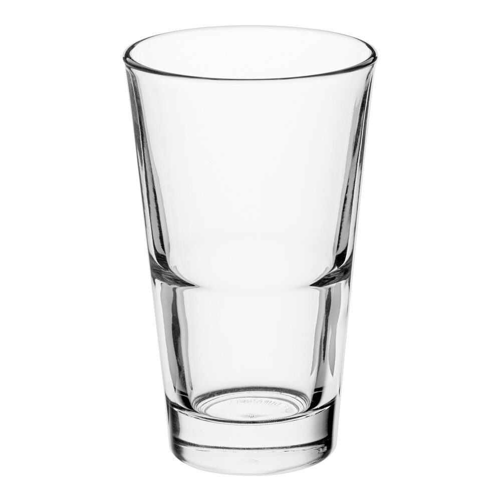 Libbey Restaurant Basics 14 oz. Customizable Rim Tempered Stackable Mixing Glass - 24/Case