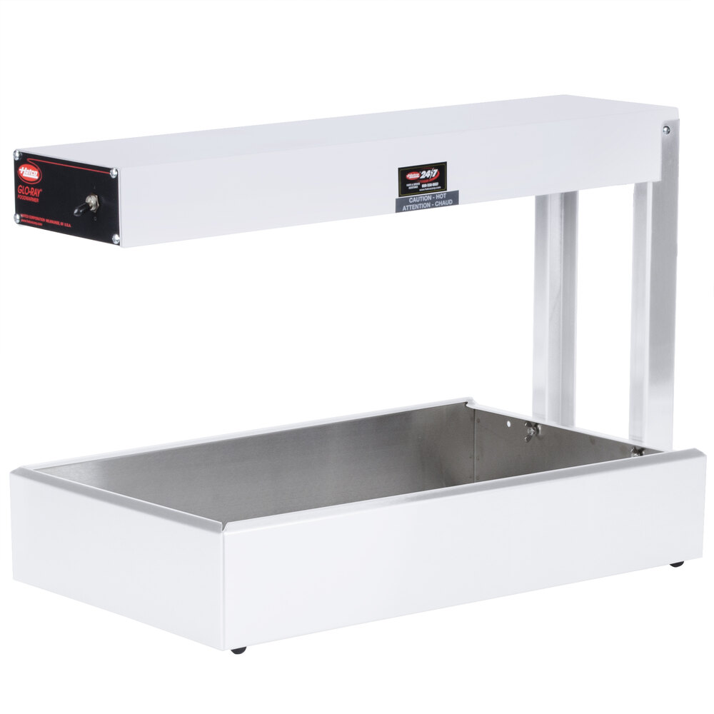 Hatco GRFF Glo-Ray 12 3/8" x 24" White Portable French Fry Warmer ...