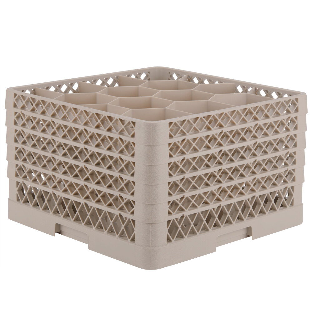 Vollrath TR18JJJJA Traex® Rack Max Full-Size Beige 12-Compartment 11 ...