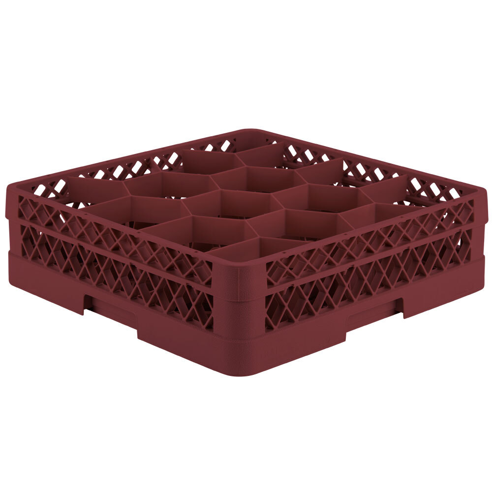 Vollrath TR18A Traex® Rack Max Full-Size Burgundy 12-Compartment 4 13/ ...