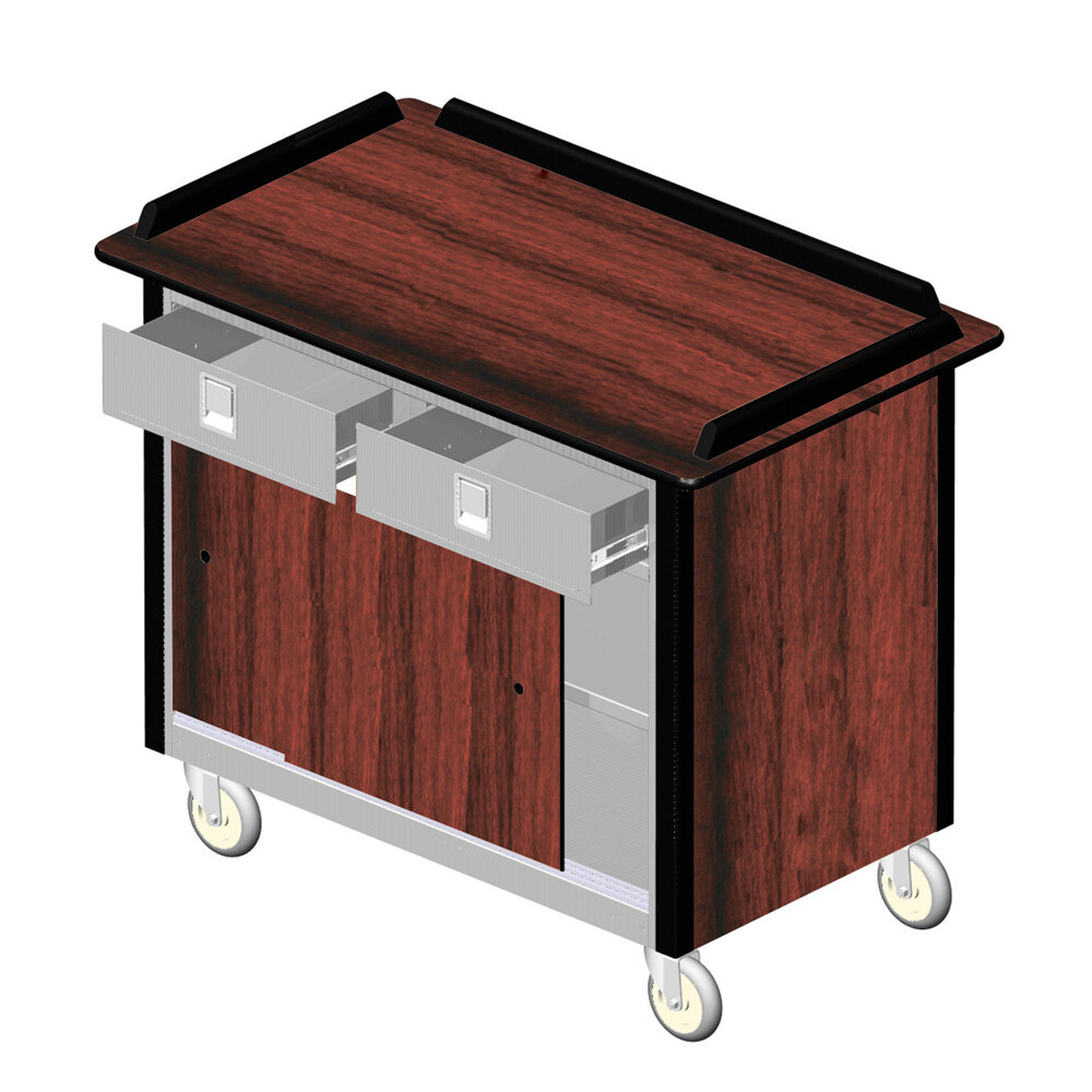 Lakeside 69020RM Stainless Steel Beverage Service Cart with 2 Utility ...