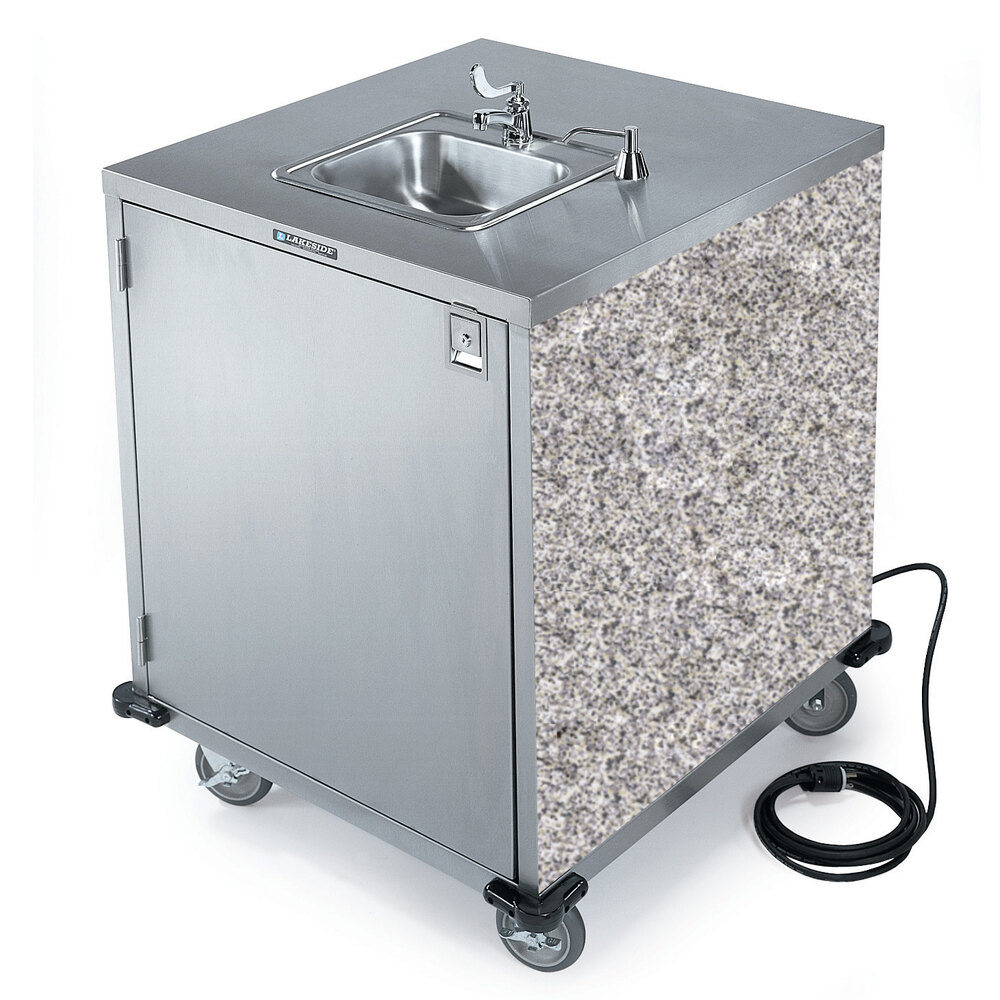 Lakeside 9600GS Portable Self-Contained Stainless Steel Hand Sink Cart ...