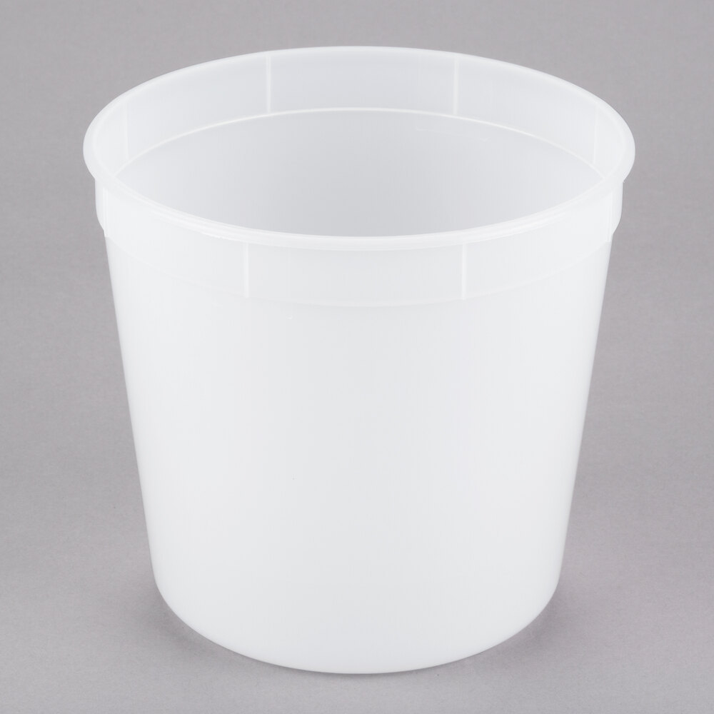 Placon 86 oz. Translucent Round Deli Container - 200/Case