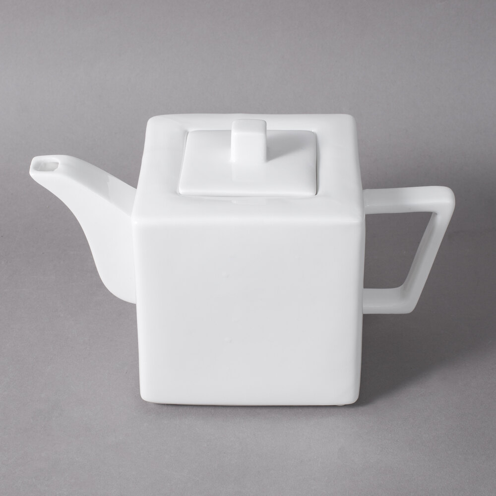 10 Strawberry Street WTR-14 Whittier 20 oz. Square White Porcelain ...