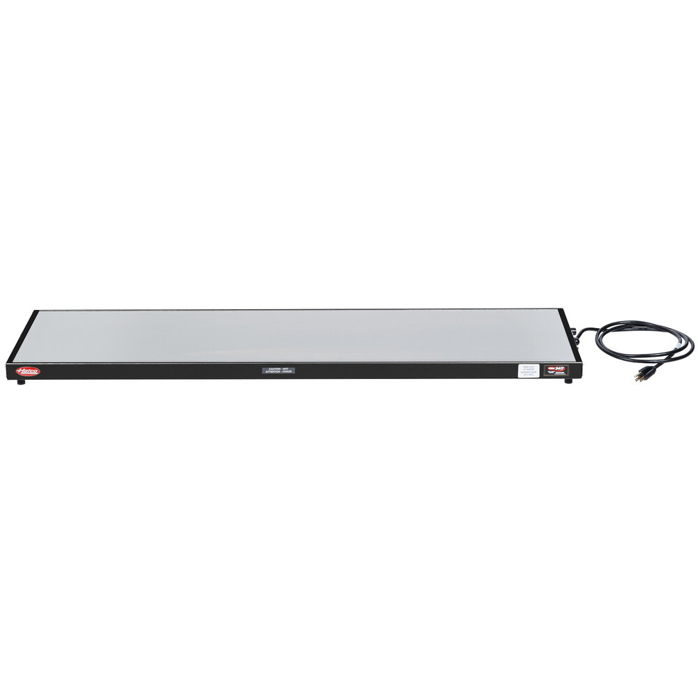 Hatco GRS-48-E 48" x 13 3/4" Glo-Ray Black Portable Heated Shelf Warmer ...