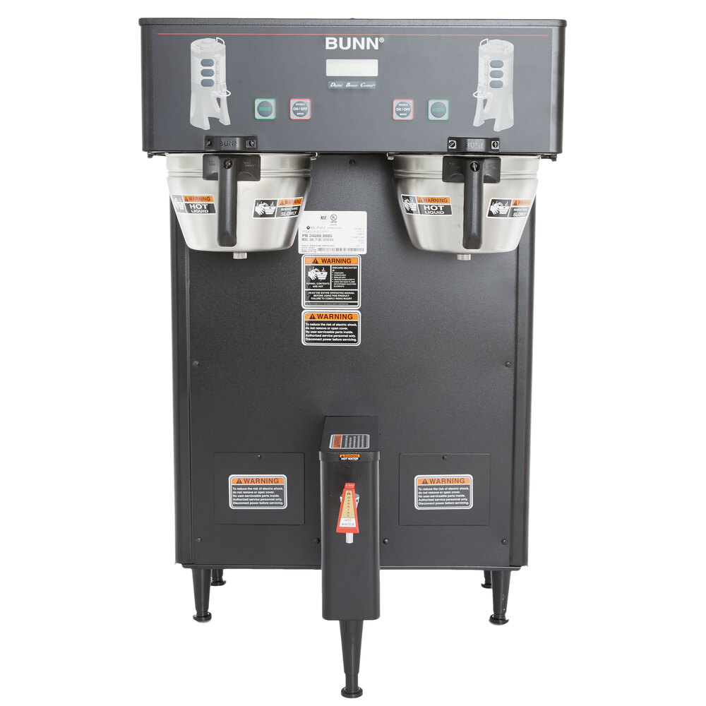 Bunn 34600.0005 BrewWISE Black Dual ThermoFresh DBC Brewer - 120/208V