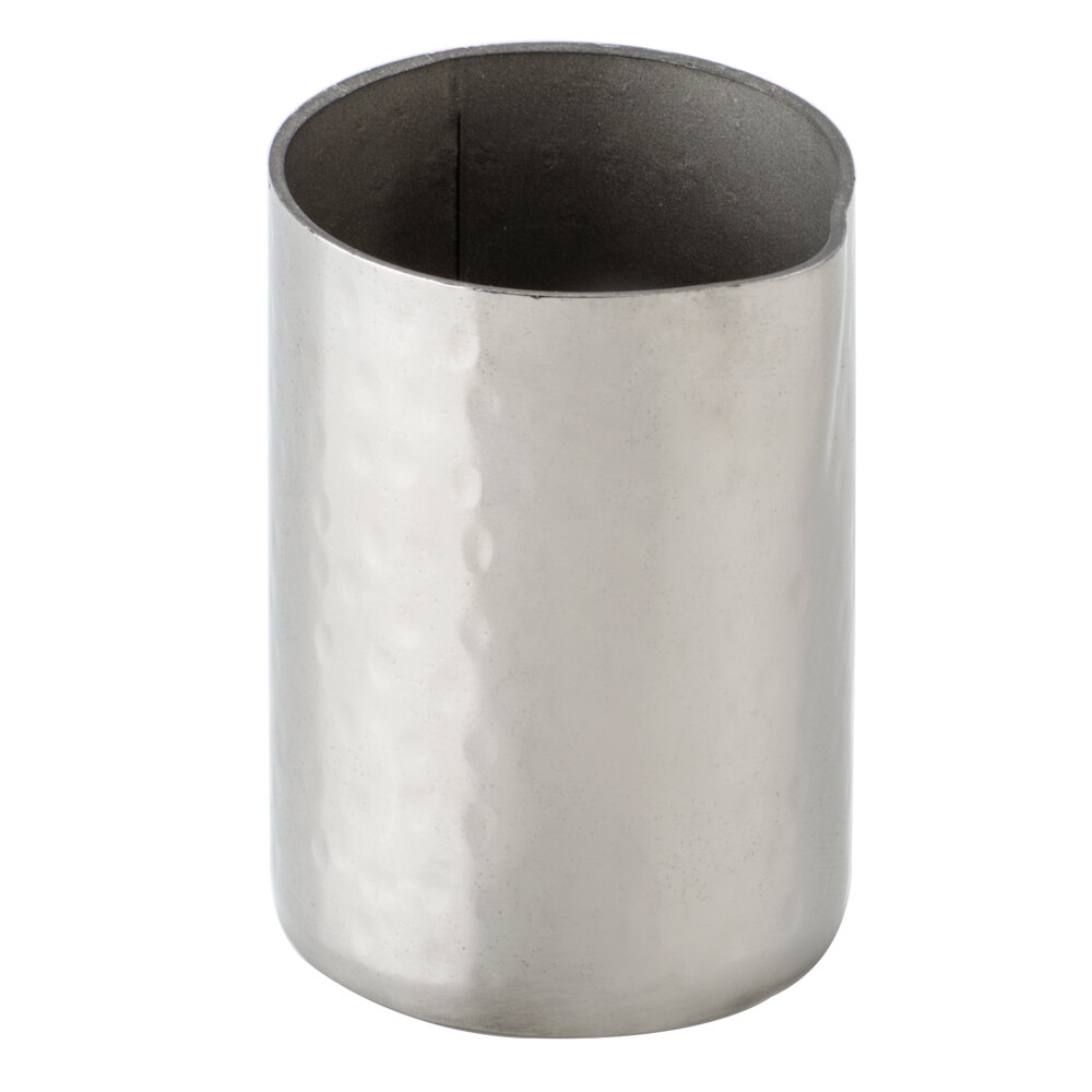 American Metalcraft HMCM2 4 oz. Hammered Stainless Steel Creamer