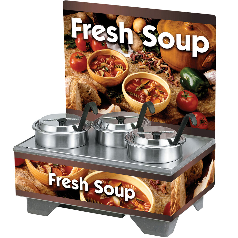 Vollrath 720201103 Country Kitchen Soup Merchandiser Base with Menu ...