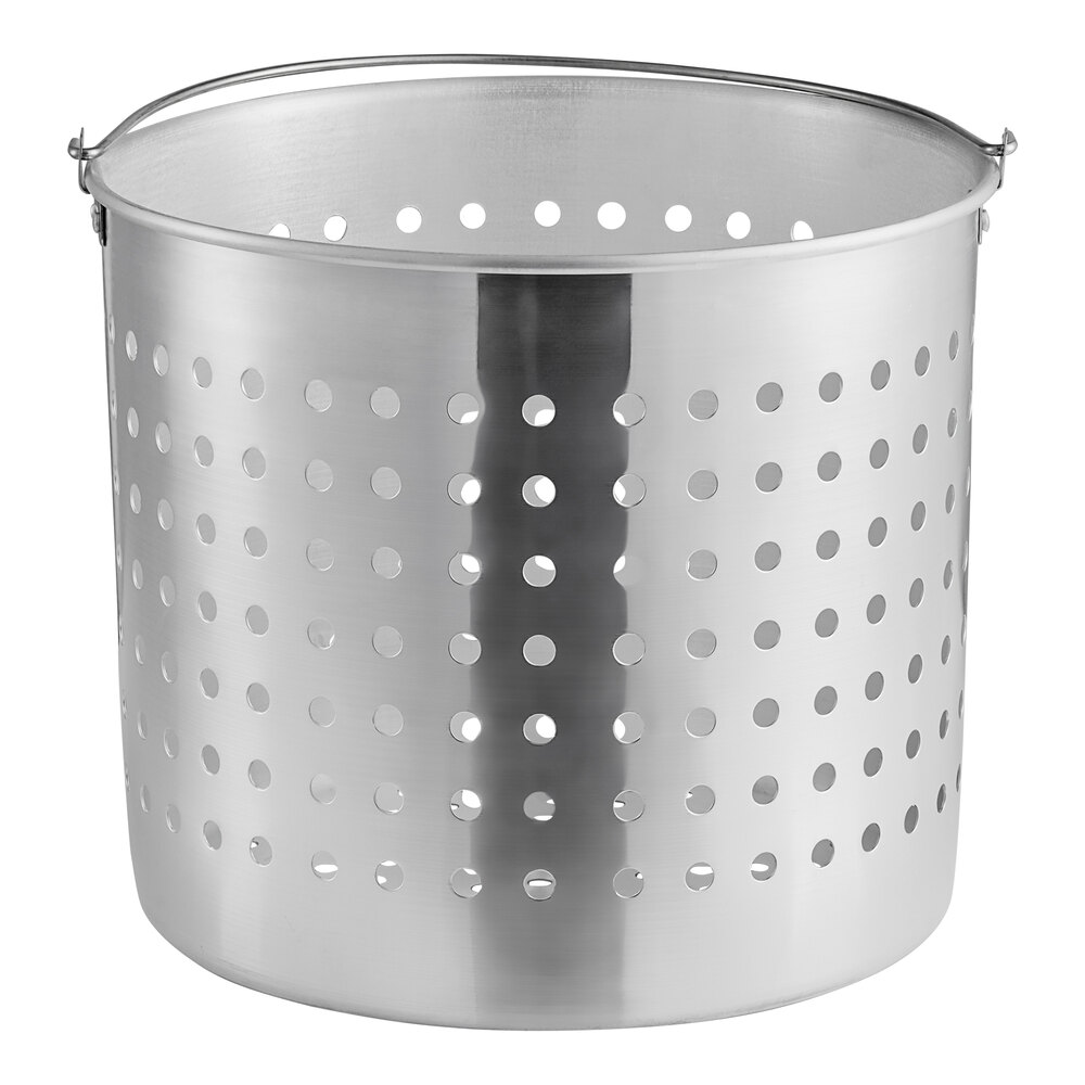 Winco 60 Qt. Aluminum Stock Pot Steamer Basket