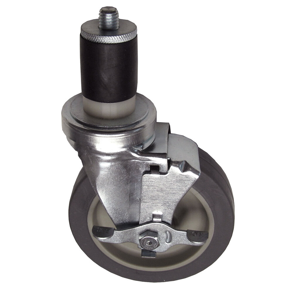 AllPoints 262407 5" Swivel Stem Caster with Brake for 1 5/8" O.D ...
