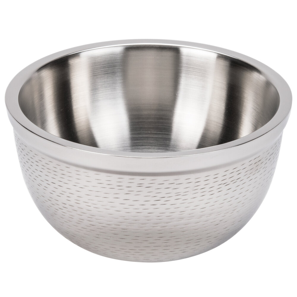 TableCraft RB9 Remington 3.25 Qt. Round Stainless Steel Double Wall ...
