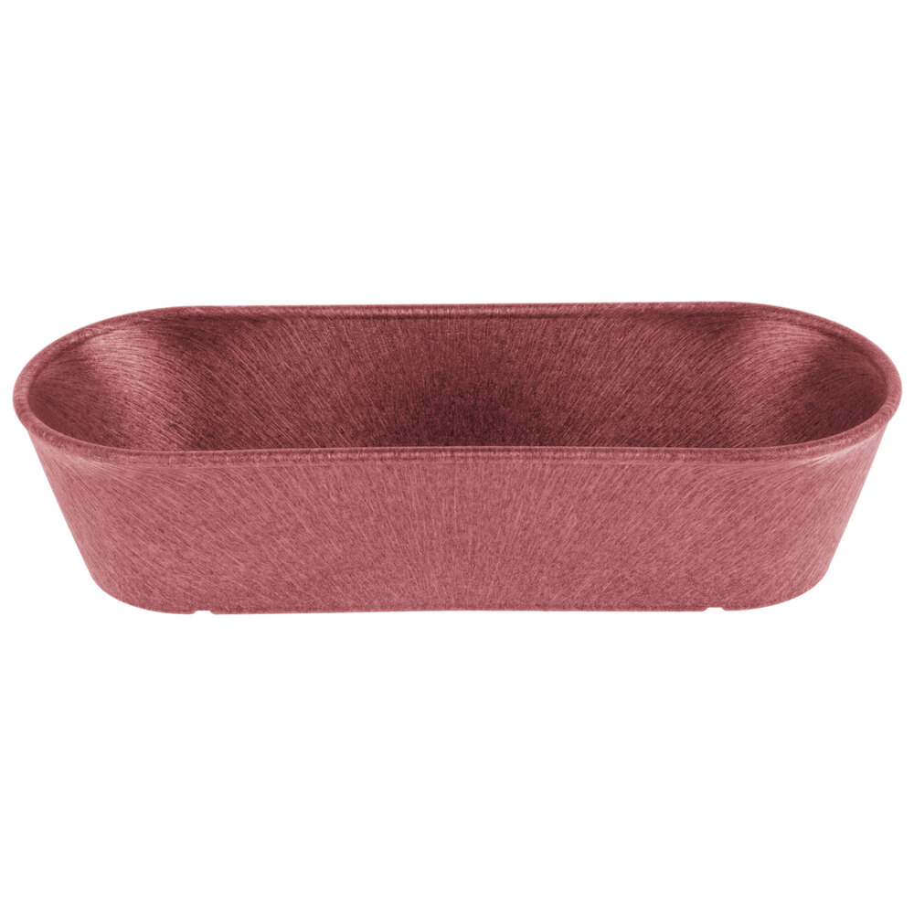 HS Inc. HS1010 Raspberry Cracker / Breadstick Basket - 24/Case