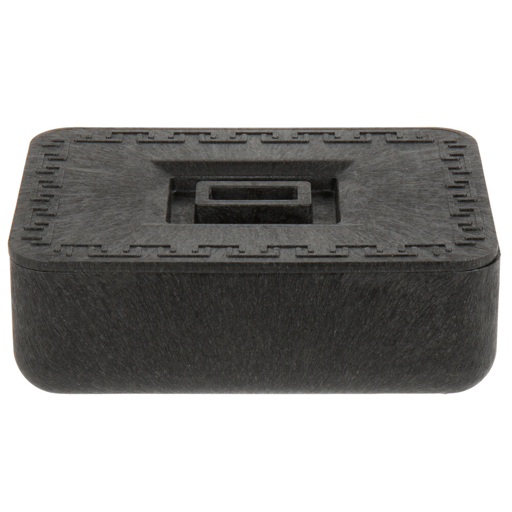 HS Inc. HS1025 Charcoal Large Multi-Purpose Container with Lid - 12/Case