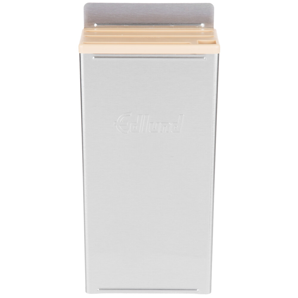 Edlund KR-50 4-Slot HACCP Enclosed Stainless Steel Knife Rack with Tan ...