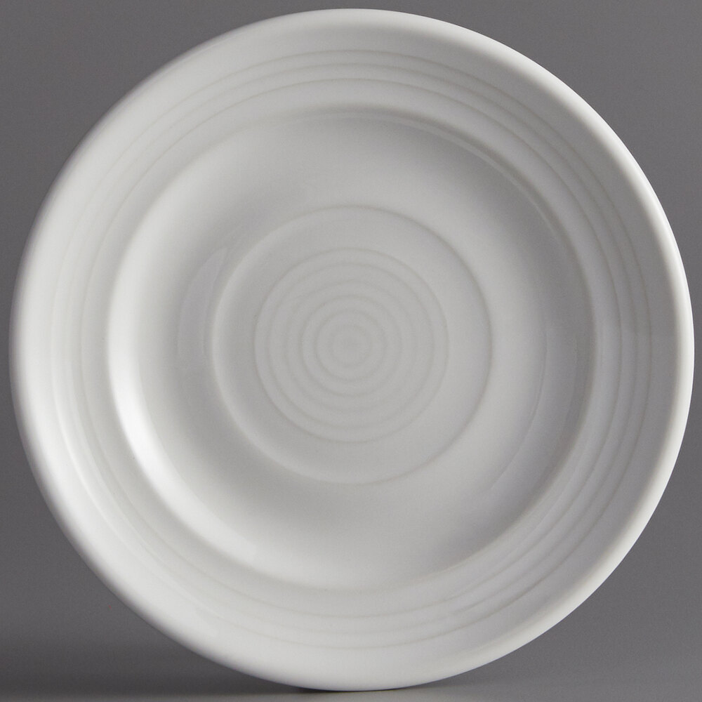 Tuxton CWA-062 Concentrix 6 1/4" White China Plate - 24/Case