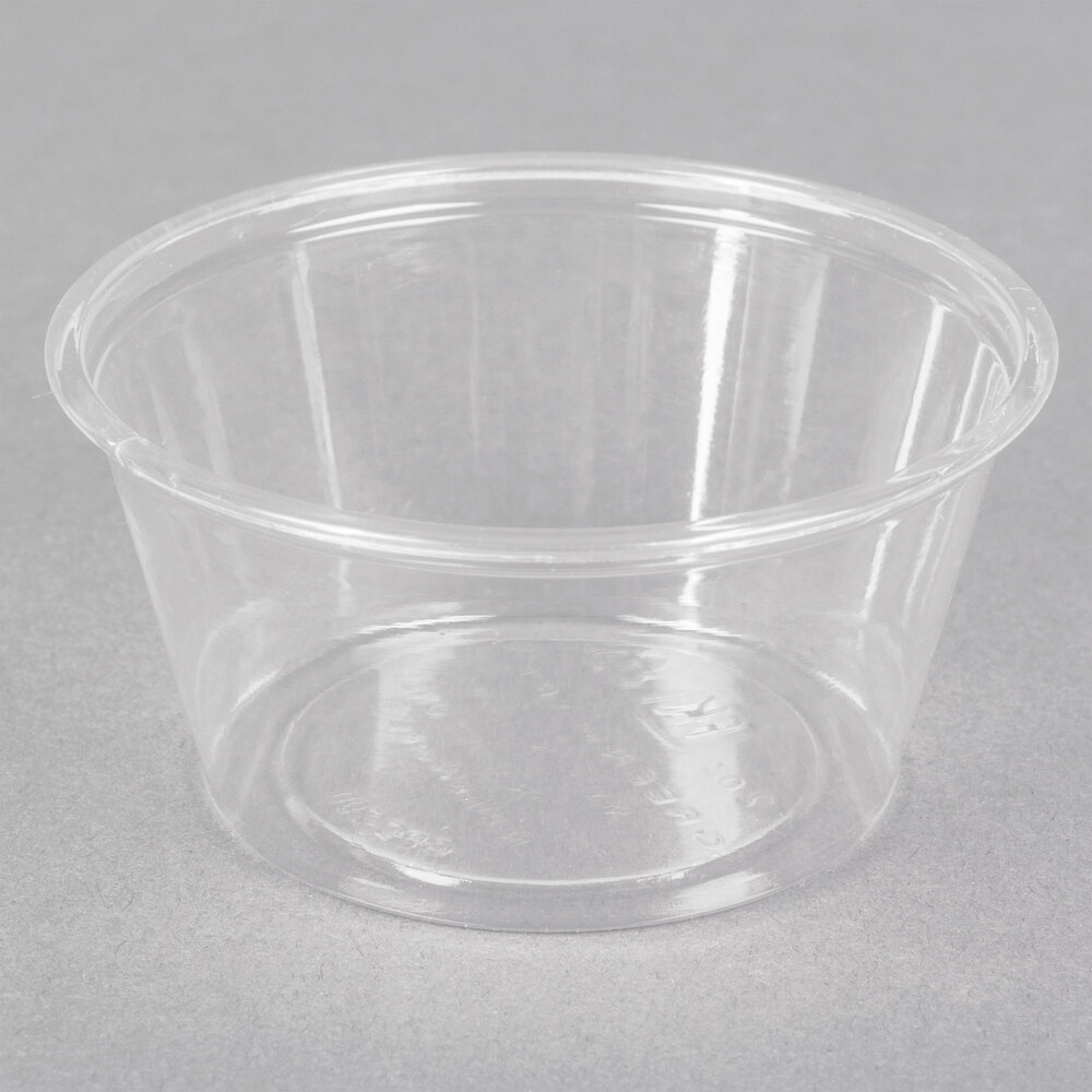Fabri-Kal GPC200 Greenware 2 oz. Compostable Clear Plastic Souffle ...