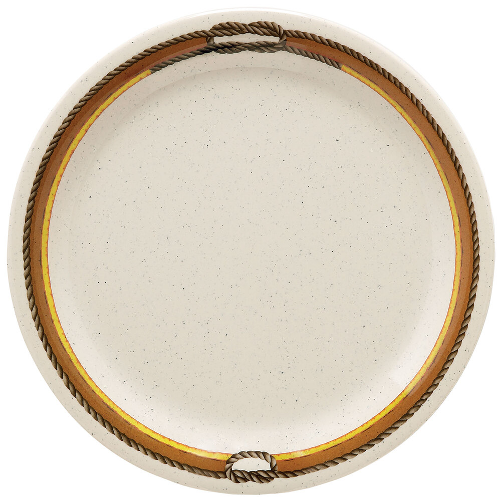 GET NP-9-RD 9" Diamond Rodeo Narrow Rim Plate - 24/Case