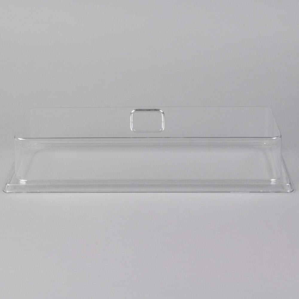 Cambro RD926CW Camwear® 9" x 26" Clear Rectangular Pastry Tray Cover