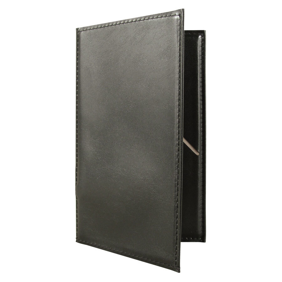 Server Book - Black Vinyl, 5" x 8" | WebstaurantStore
