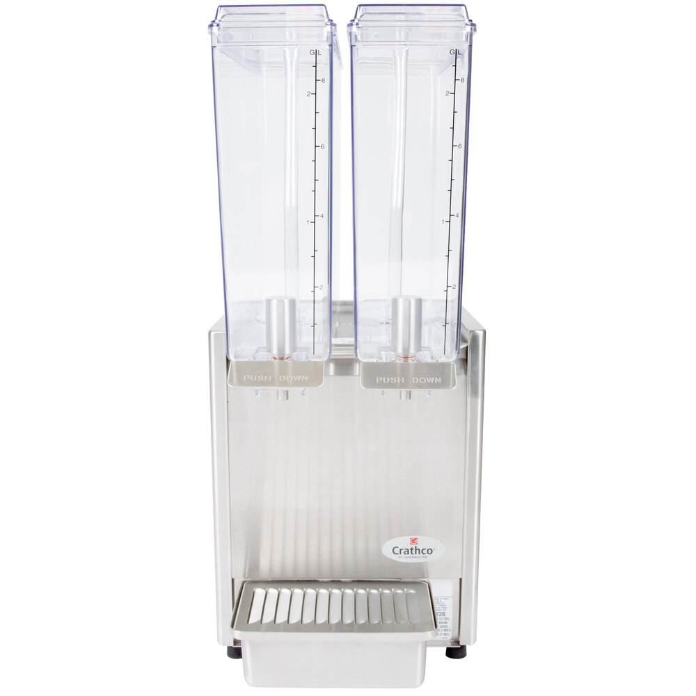 Crathco Mini-Twin E-293 Double 2.4 Gallon Bowl Stainless Steel Cold ...