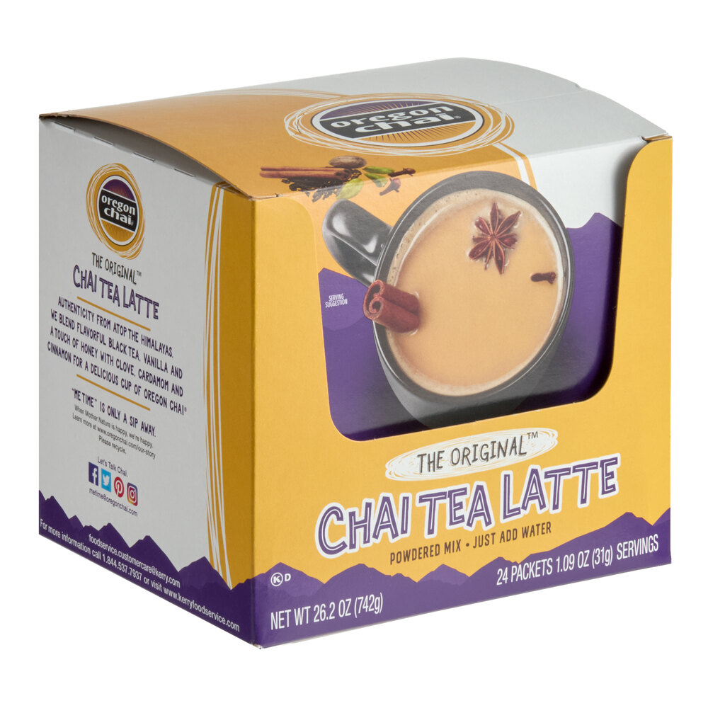 Oregon Chai Single-Serve Packets Original Chai Tea Latte Mix - 144/Case