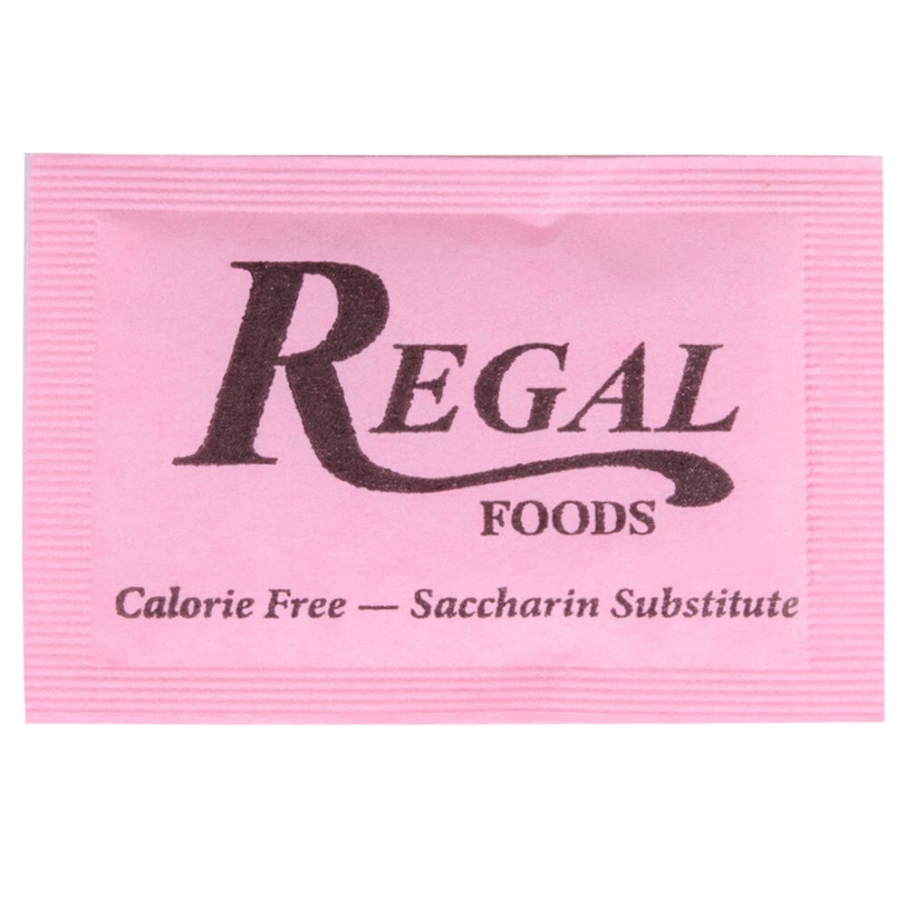 Regal Pink Saccharin Sugar Substitute Packet - 2,000/Case