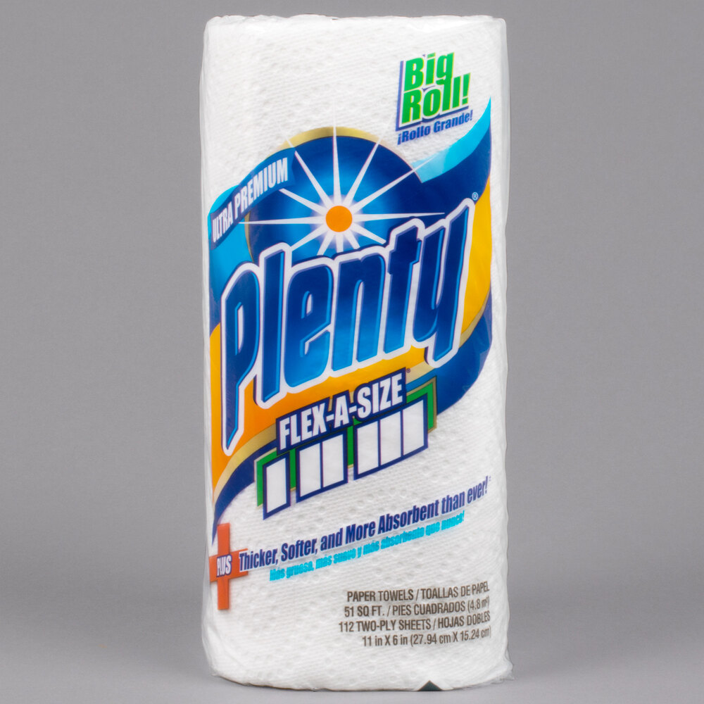 Plenty 2-Ply Ultra Premium Flex-A-Size Paper Towels - 12/Case