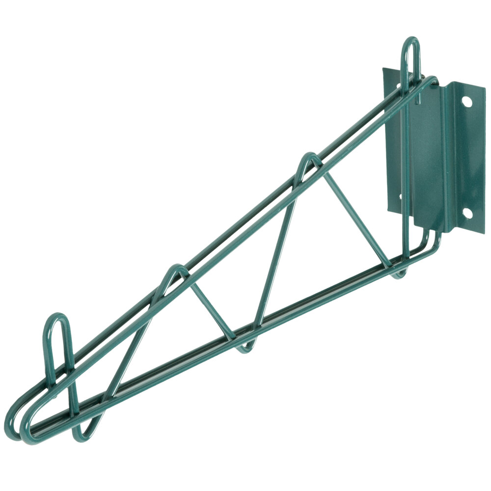 Regency 18" Deep Wall Mounting Bracket for Green Epoxy Wire Shelving ...