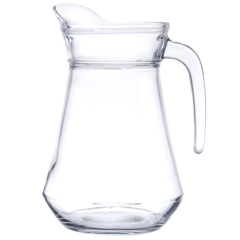 Arcoroc E7254 44 oz. Glass Pitcher with Pour Lip by Arc Cardinal - 6/Case
