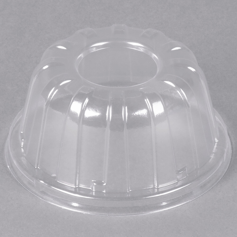 Dart 20HDLC Clear High Dome Lid with No Hole - 1,000/Case